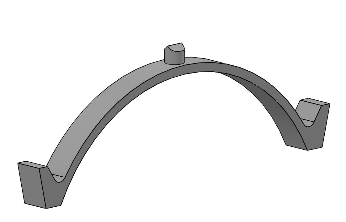 Inside Retainer Clip Plastic - Chisel Head - Screenco