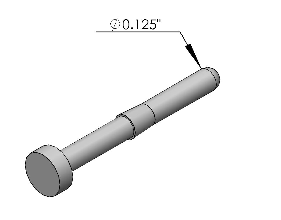 Nylon Pin 1 1/8 '' - Screenco